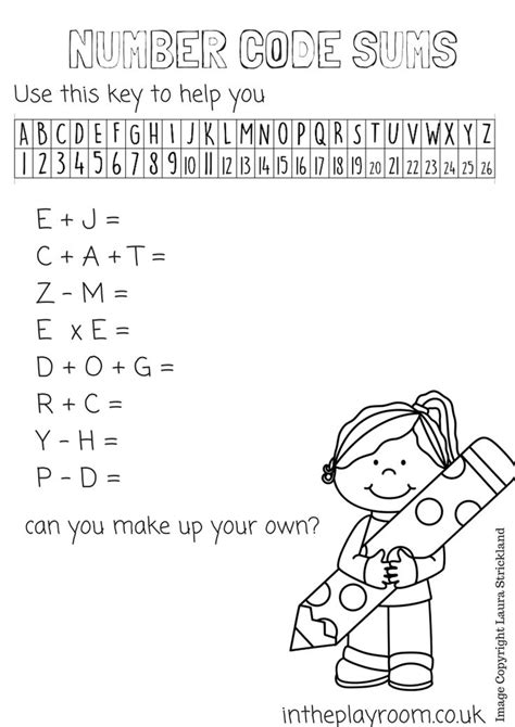 Image result for Number Code Worksheet