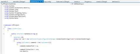 Image result for Visual Studio Database Connection