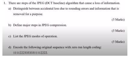 Image result for JPEG Baseline Algorithm
