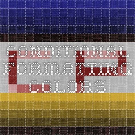 Image result for Conditional Formatting Colors