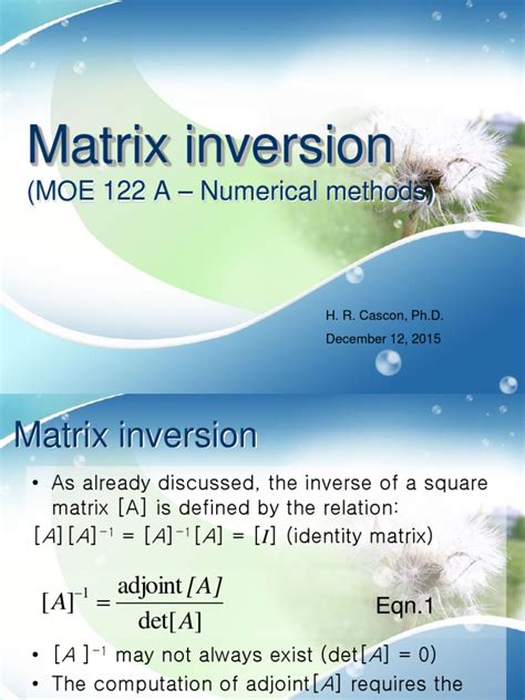 Image result for Matrix Inversion MATLAB