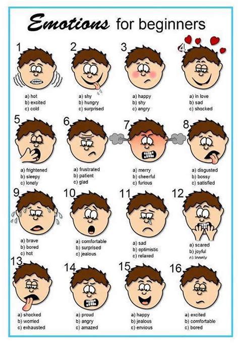 Image result for Emotions Exercises