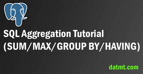 Image result for SQL Aggregation Tutorial Point