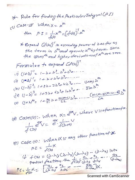 Image result for Particular Integral Method