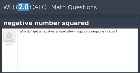 Image result for Negative Number Square D