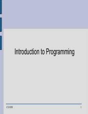 Image result for Introduction to CS and Programming