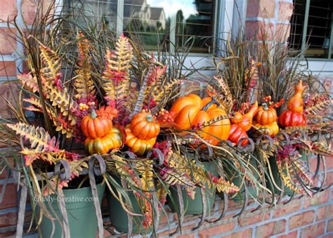 Image result for Fall Window Box Decorating