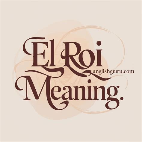 Image result for El Roi Object Lesson