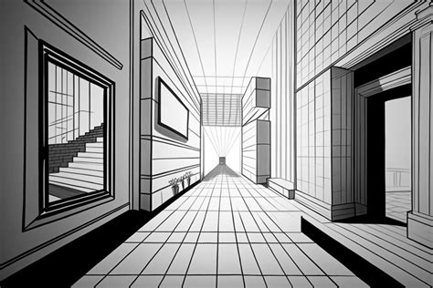 Image result for 1 Point Perspective Object Drawing