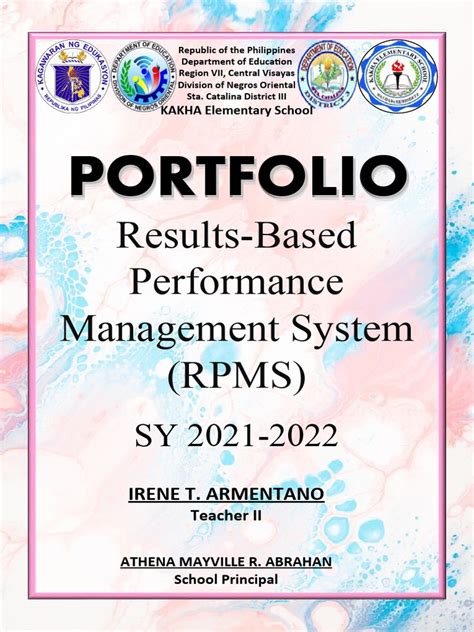 Image result for Rpms Portfolio Examples