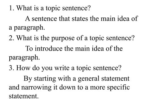 Image result for Topic Sentence for Slides