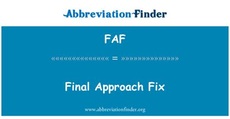 Image result for Final Approach Fix Definition