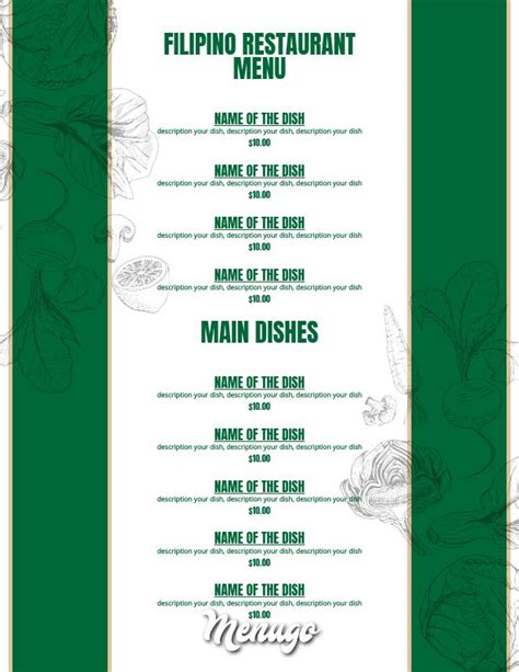 Image result for Menu Do Pinoy Style