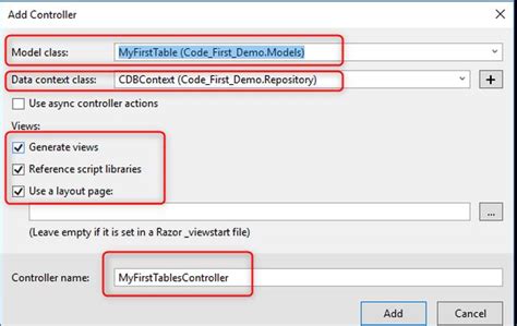 Image result for How to Add View in Controller with First Code Approach