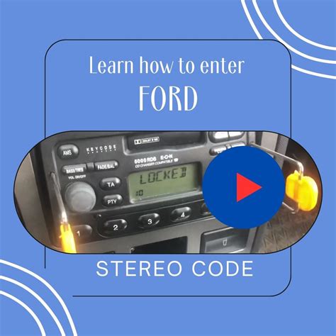 Image result for How to Find Code for Ford Radio