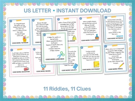 Image result for Classroom Scavenger Hunt Riddles