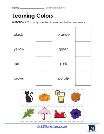 Image result for Color Adjectives Worksheet