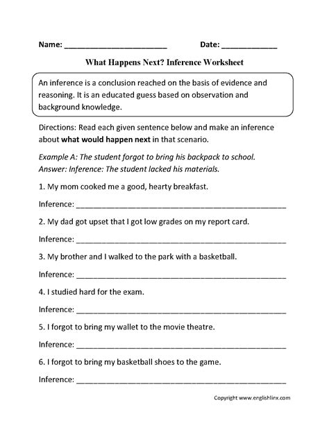 Image result for Making Inferences Grade 1 Worksheet
