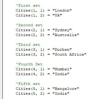 Image result for VBA Copy Array
