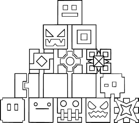 Geometry Dash Coloring Pages | 100% Free, Printable & Fun