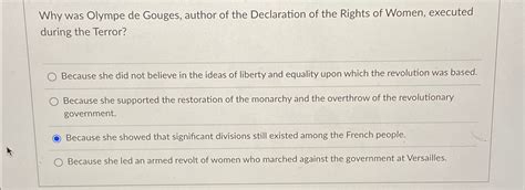 Image result for Why Did Olympe De Gouges Write a Declaration