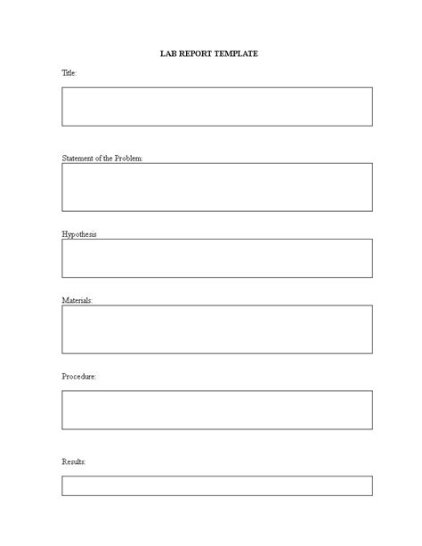 Image result for Simple Lab Report Example