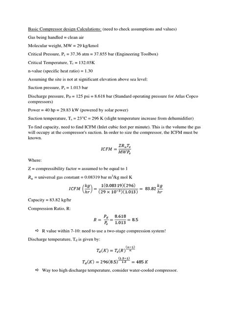 Image result for Compressor Design Calculation