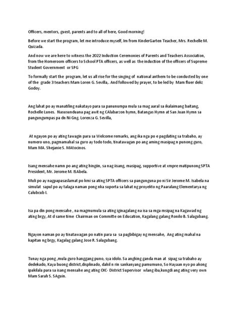 Image result for Script for MC