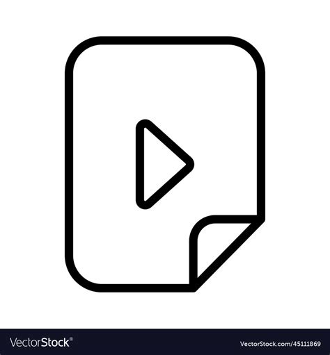 Video file icon Royalty Free Vector Image - VectorStock