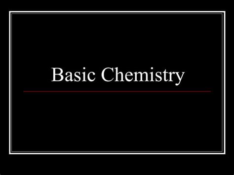 Image result for Basic Chemistry Examples
