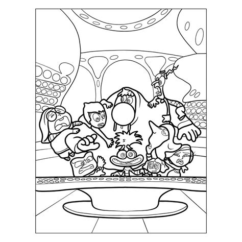 Image result for Inside Out 2 Coloring Pages Printable