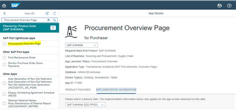 Image result for SAP Procurement Overview Page