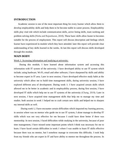 Image result for Work Reflection Sample