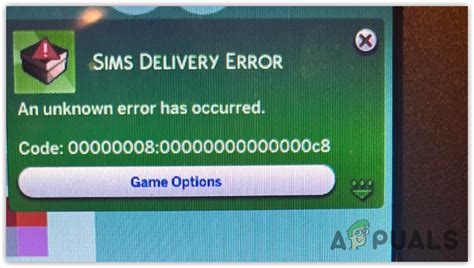 Image result for Sims Error Msg