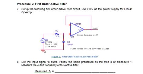Image result for First Order Active Filter