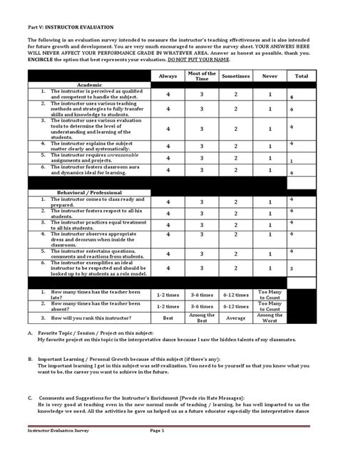 Image result for Class Instructor Evaluation