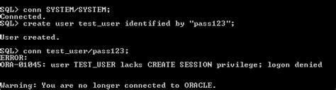 Image result for Oracle Create User Command