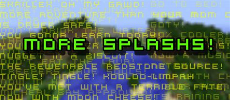 Image result for Minecraft Splash Mod