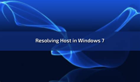 Image result for Resolving Host Issue
