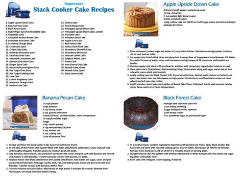 Image result for Tupperware Stack Cook Bunt Cakes Recipes