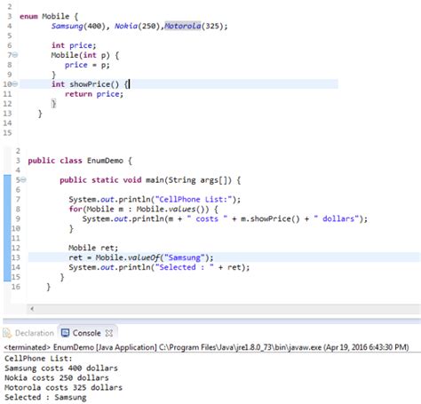 Image result for Class Enum Java Example
