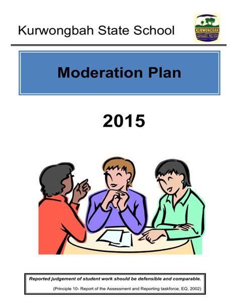 Image result for Example of Moderation Plan