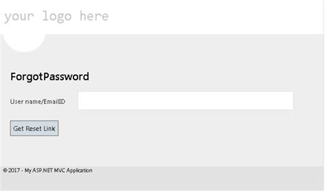 Image result for Forgot Password Functionality in MVC 5 .Net