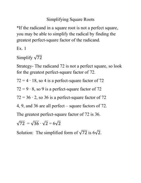 Image result for Simplifying Square Root Equations