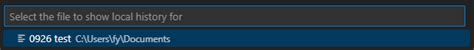 Image result for Visual Studio Code History File