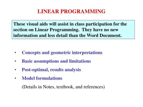 Image result for Linear Programming SlideShare