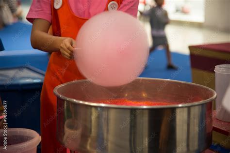 Candy floss machine Stock Photo | Adobe Stock