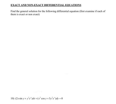 Image result for Not Exact Equations Examples