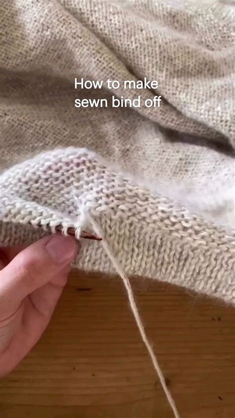 Image result for Sewn Bind Off Method