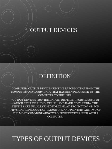 Image result for Output Devices Definition